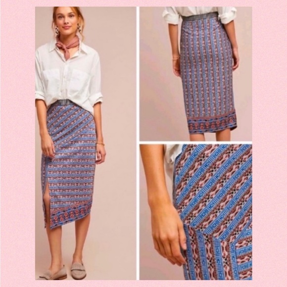 Anthropologie | Skirts | Anthroakemikin Striped Skirt | Poshmark
